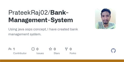 GitHub PrateekRaj Bank Management System Using Java Oops Concept
