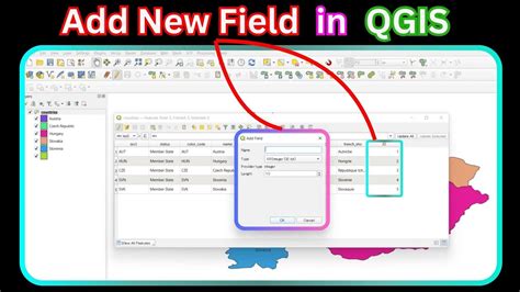 How To Add A New Field In Attribute Table In Qgis Simple Qgis Tutorial For Beginners Youtube