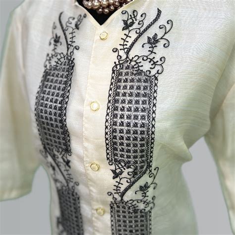 Ladies Barong Top Santan Xl Hibla Limited