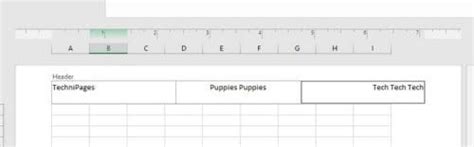 Microsoft Excel How To Add A Header Technipages