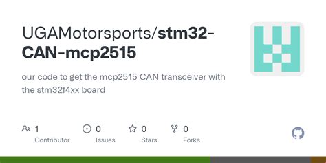 Github Ugamotorsports Stm32 Can Mcp2515 Our Code To Get The Mcp2515