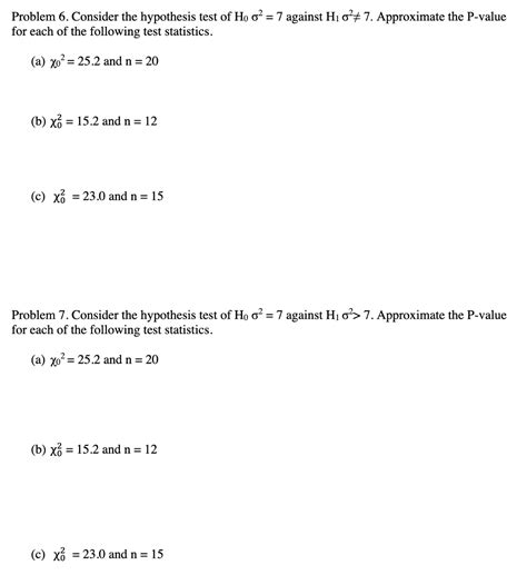Solved Problem Consider the hypothesis test of H σ Chegg