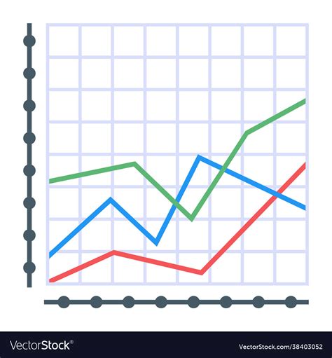 Line Graph Royalty Free Vector Image Vectorstock