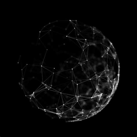 Premium Photo Sphere Made Up Of Points And Lines Network Connection Structure Big Data