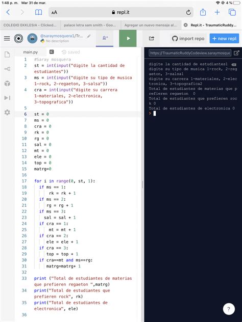 Python Encuesta Con Contador
