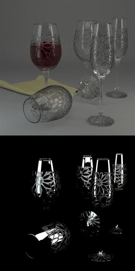 How To Engrave Glass In Blender Part 2 Stemless Wine Glass Glass