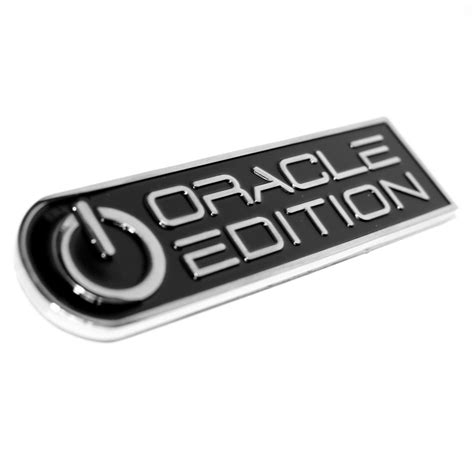 Oracle Edition Badge Right Passenger Black White Retroshopllc