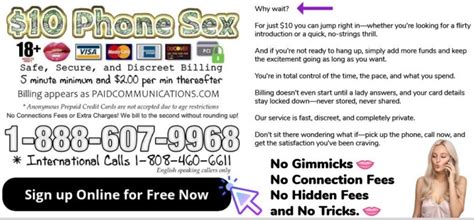 Phone Sex Operators For Kinky Phone Sex With No Taboos