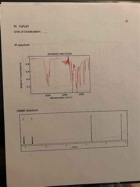 Solved A Draw A Structure Corresponding To Each Unknown Chegg
