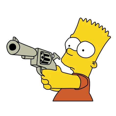 Bart Simpson With A Gun