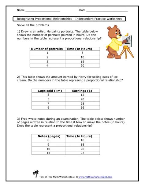 7rp2identifying Proportional Relationships Online Exercise For