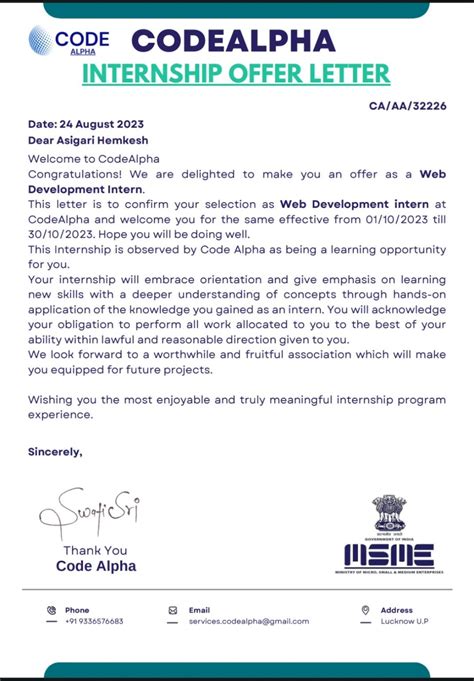 Hemkesh Asigari On Linkedin Codealpha