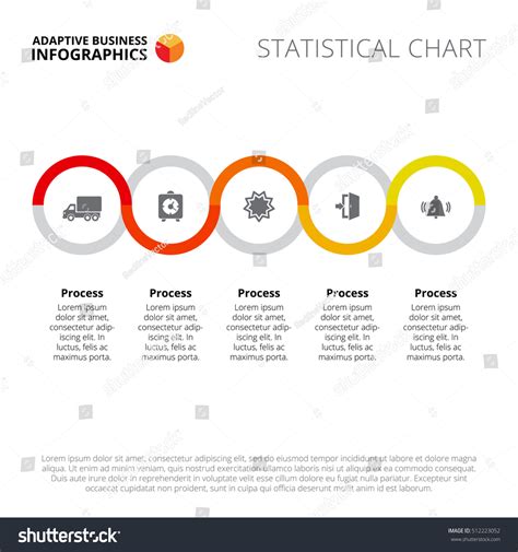 Five Linked Circles Slide Template Stock Vector Royalty Free Shutterstock