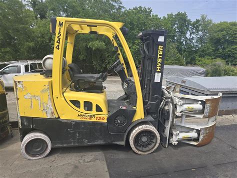 Used Hyster 12000 Lb Capacity Forklift With Paper Roll Clamp For S