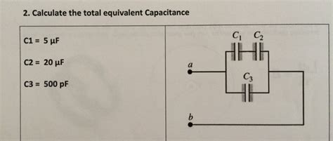 Solved Calculate The Total Equivalent Capacitance Chegg
