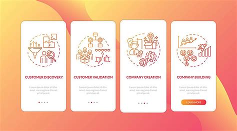 Customer Development Framework Vector Infographic Template Web Validation Company Vector Web