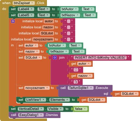 SQLite INSERT Error MIT App Inventor Help MIT App Inventor Community