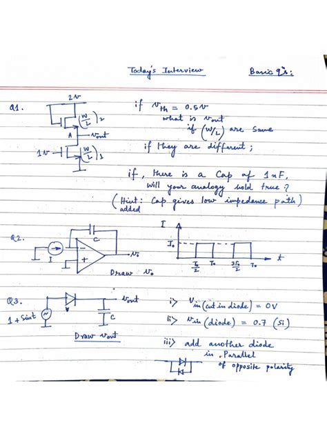 Analog Interview Experience Pdf