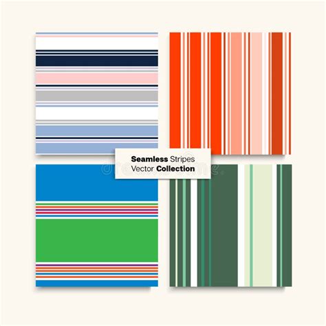 Sailor Stripes Seamless Pattern Set Female Stock Vector Illustration Of Sailor Background