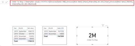 solved subtract two columns from different table per mont