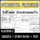 Polynomial Functions Assessments Quizzes Study Guide Test TpT