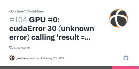 Gpu 0 Cudaerror 30 Unknown Error Calling Result