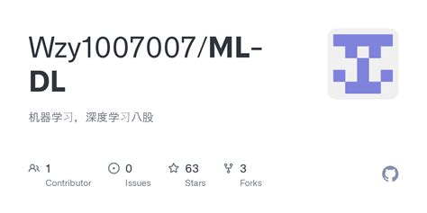 ML DL README Md At Main Wzy1007007 ML DL GitHub