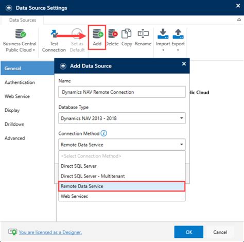 Create A Dynamics Nav Jet Remote Data Source Users Guide Jet