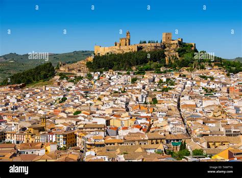 Panoramic View Typical Andalusian Village Of Alcala La Real Jaen