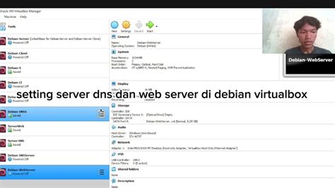 Setting Server Dns Dan Web Server Di Debian Virtual Box Youtube