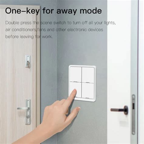 Tuya แป้นสวิตช์ไร้สายแบบใช้ถ่าน สัญญาณ Zigbee เอาไว้สั่ง Scene