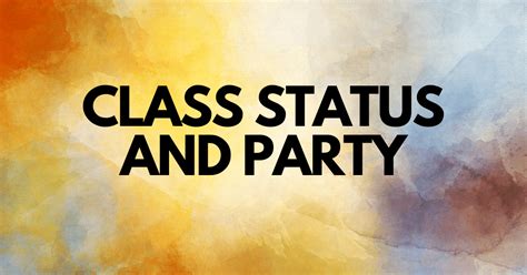 Class Status And Party Definition And Explanation Sociology Plus