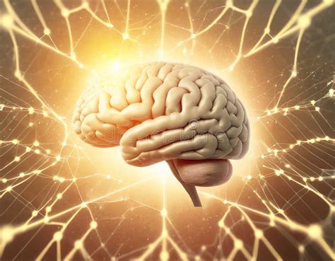 A Human Brain And A Neural Network Stock Illustration Illustration Of