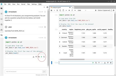 use chatgpt in jupyter notebook for data analysis in python