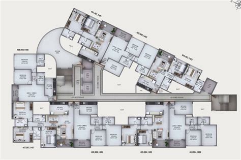 Kumar Purab At Hadapsar By Kumar Properties Floor Plans Layout Dwello