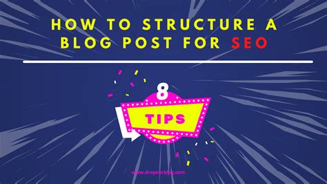 How To Structure A Blog Post For SEO 8 Tips Dropner Graphic Explainer
