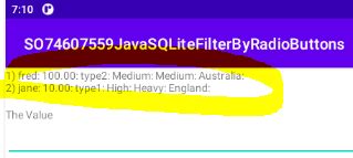 Java How To Make RadioButton As SQLite Filter In Android Studio Stack Overflow
