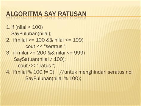 Algoritma Say Bilangan Ratusan Algoritma Say Bilangan Ratusan Ppt Algoritma Say Bilangan Ratusan Algoritma Say Bilangan Ratusan Ppt