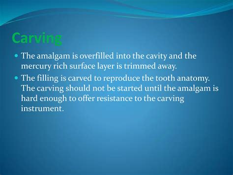 Manipulation Of Amalgam Pptx