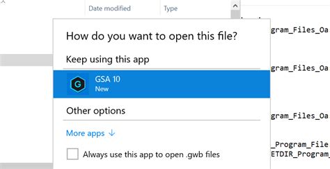 Windows Wix3 Open With Dialog With Period Not Displaying Correctly Stack Overflow