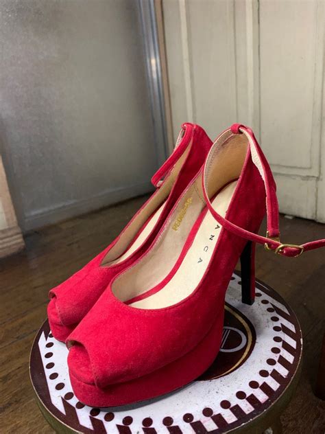 Bianca Red High Heels On Carousell