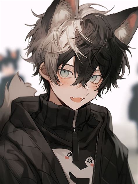 Pin By Alyxs On Nekos Anime Cat Boy Anime Guys Wolf Boy Anime