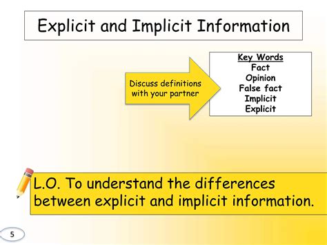 Understanding Explicit And Implicit Information Pptx