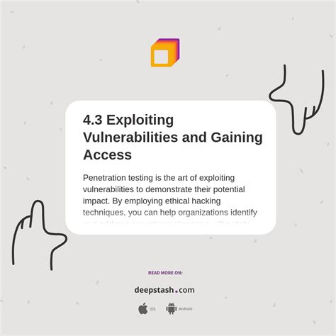 43 Exploiting Vulnerabilities And Gaining Access Deepstash