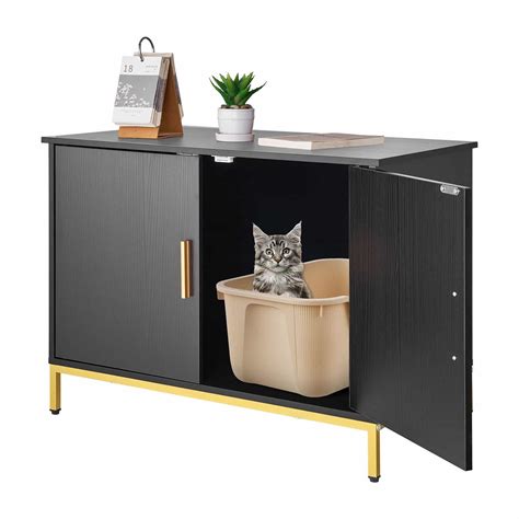 Modern Cat Litter Box Furniture Enclosure 70 Cm Hidden Cabinet With