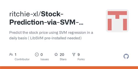 Github Ritchie Xlstock Prediction Via Svm Matlab Predict The Stock Price Using Svm