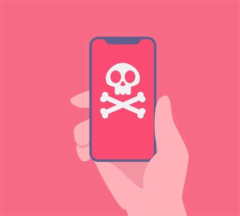 Premium Vector Virus Alert Message Notification On Smartphone Malware