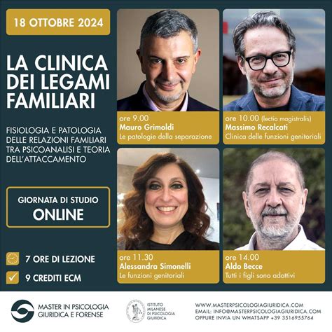 La Clinica Dei Legami Familiari Master Online Psicologia Giuridica E
