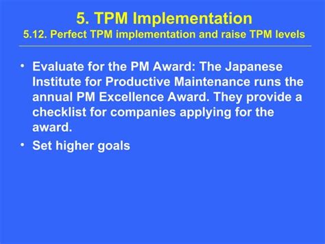 Tpm Implementation Throughout Company Ppt