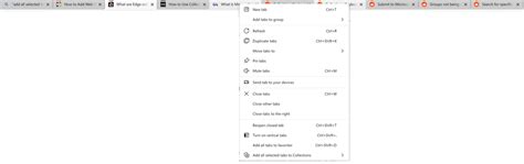 how to add selected tabs to a collection in microsoft edge r